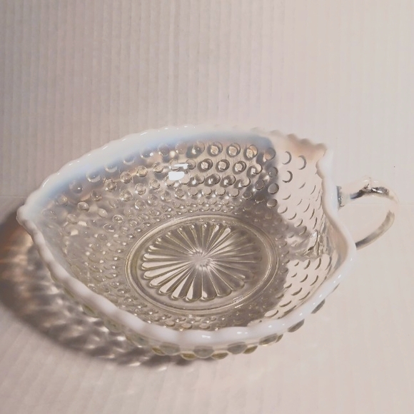 Fenton | Art | Vintage Fenton White Opalescent Hobnail Moonstone Dish 7 ...